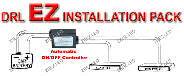 LED Daytime Running Light (DRL) Automatic Control On/Off Switch Relay Harness | Xenon Gas H.I.D ...